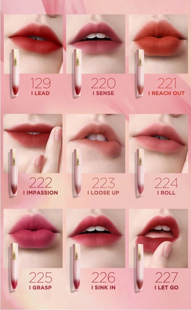 Son Kem Nhung Lì, Mềm Môi L’Oreal Chiffon Signature 7ml - Cocolux