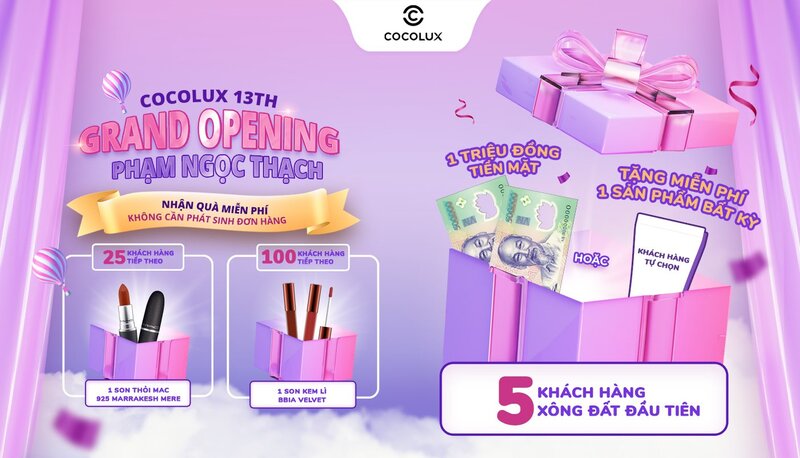 TƯNG BỪNG KHAI TRƯƠNG COCOLUX CƠ SỞ 13 TẠI PHẠM NGỌC THẠCH, HÀ NỘI