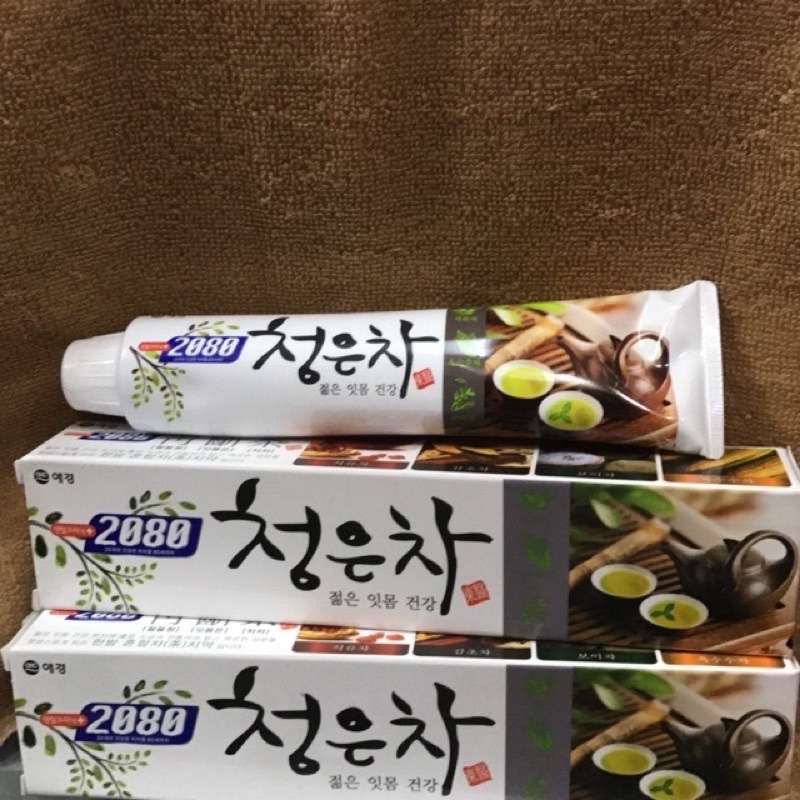 Kem đánh răng cao cấp 2080 Cheong Eun Cha tinh chất trà tổng hợp (160g)