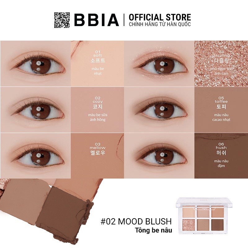 Phấn Mắt Bbia Ready To Wear Eye Palette 5g - Cocolux