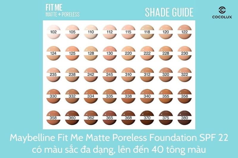 Review kem nền Maybelline Fit Me Matte Poreless Foundation SPF 22