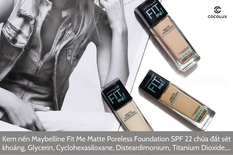 Review kem nền Maybelline Fit Me Matte Poreless Foundation SPF 22