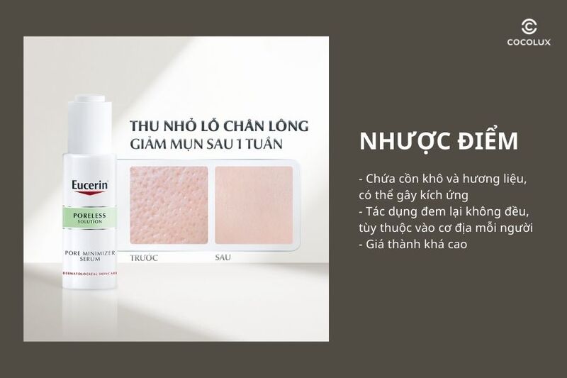 Review tinh chất Eucerin Poreless Solution Pore Minimizer: Hợp với ...
