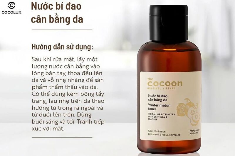 Review Toner Bí Đao Cocoon Winter Melon có tốt không?