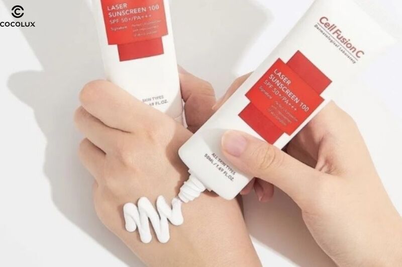 Review Kem Chống Nắng Cell Fusion C Laser Sunscreen - Đỏ