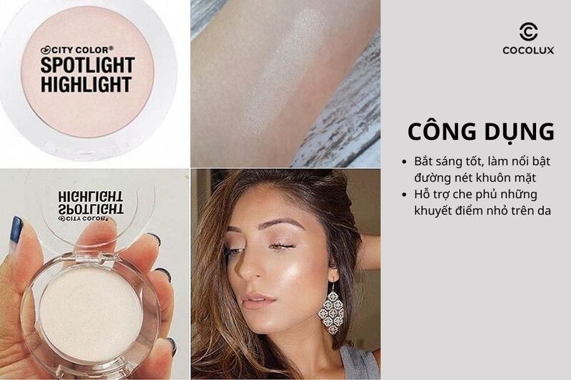 [GÓC REVIEW] Phấn Bắt Sáng City Color Spotlight Highlight Dạng Kem Có ...