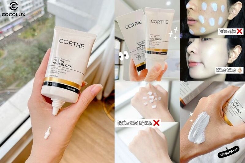 Review Kem Chống Nắng Corthe Dermo Protection Ultra Sun Block SPF50+/PA ...