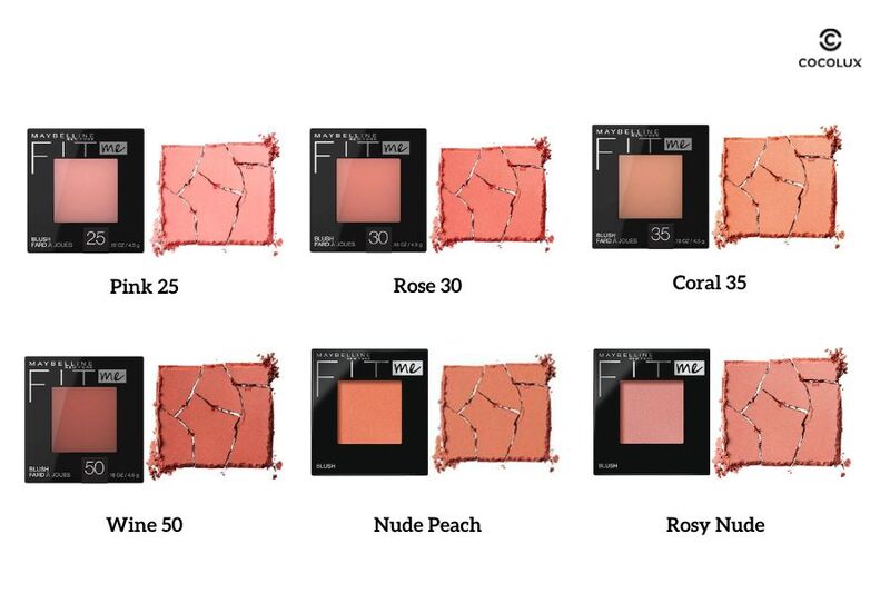 Phấn má hồng dạng nén Maybelline Fit Me Mono Blush có bao nhiêu màu ...