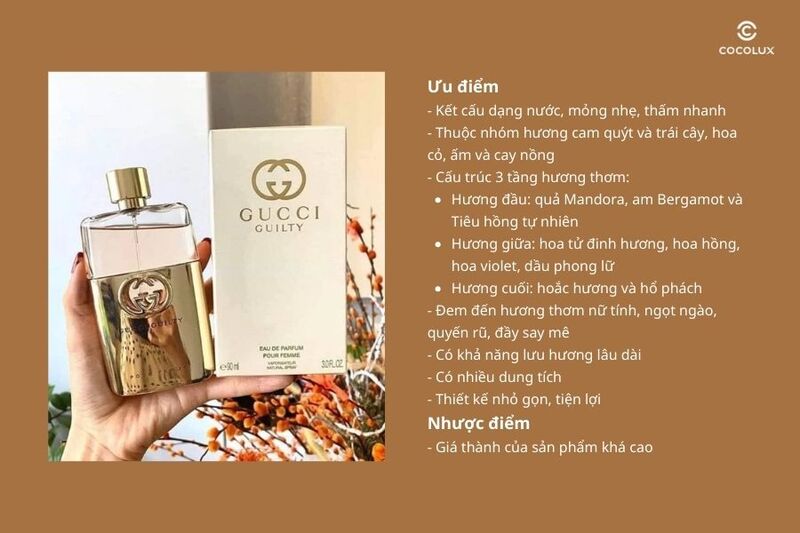 Nước Hoa Gucci Guilty Pour Femme Edp Chất Lượng Ra Sao Review Chi Tiết