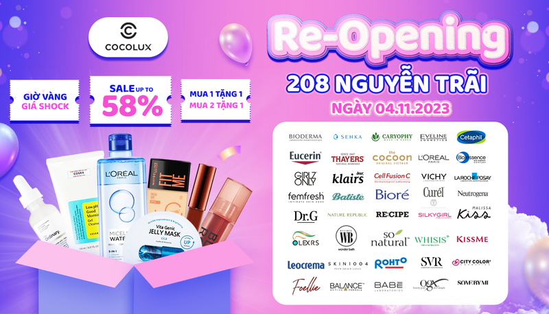 Re-opening Cocolux 208 Nguyễn Trãi - Vạn deal hời