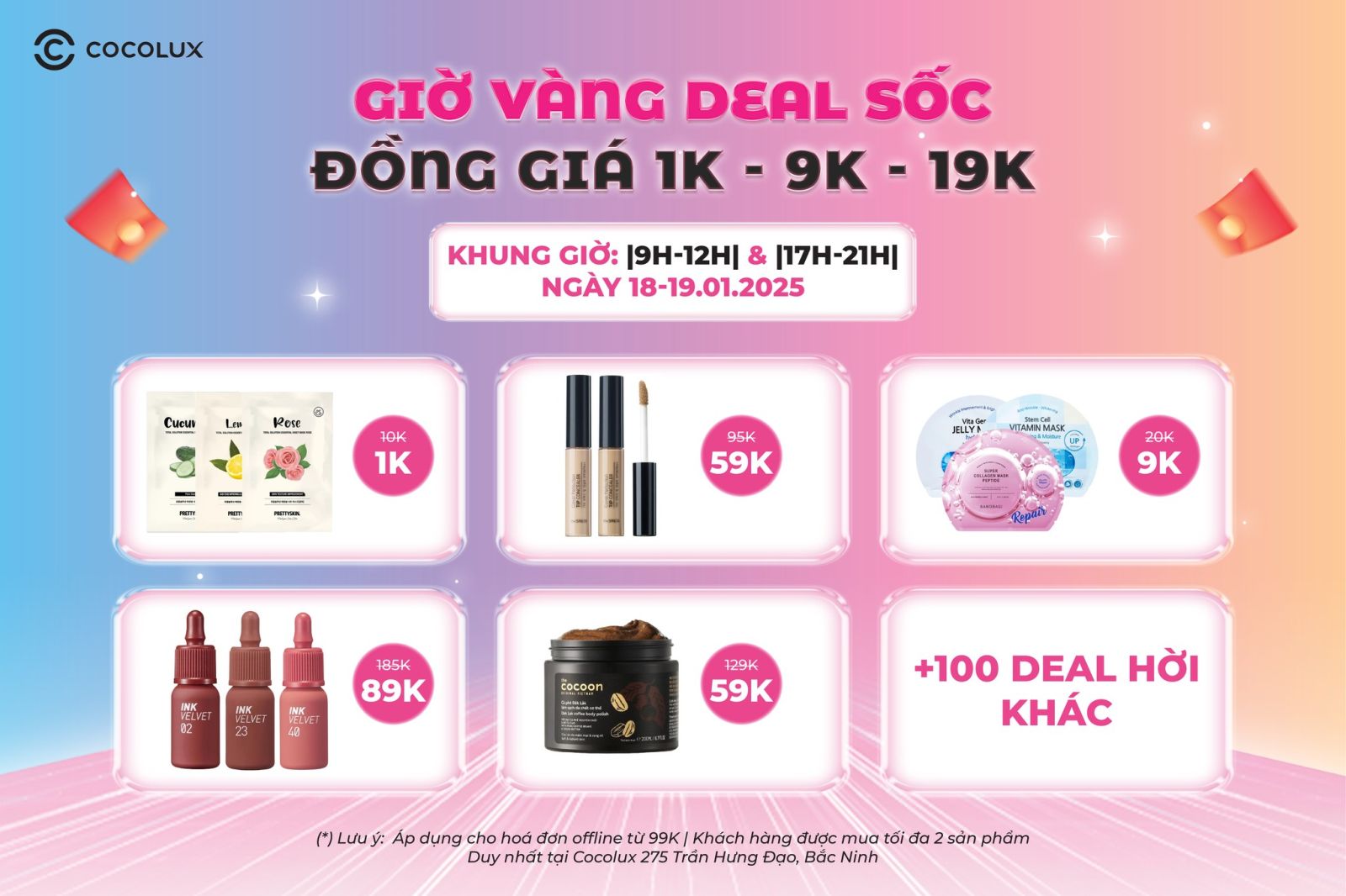 COCOLUX TƯNG BỪNG KHAI TRƯƠNG CƠ SỞ THỨ 17 TẠI 275 TRẦN HƯNG ĐẠO, BẮC ...