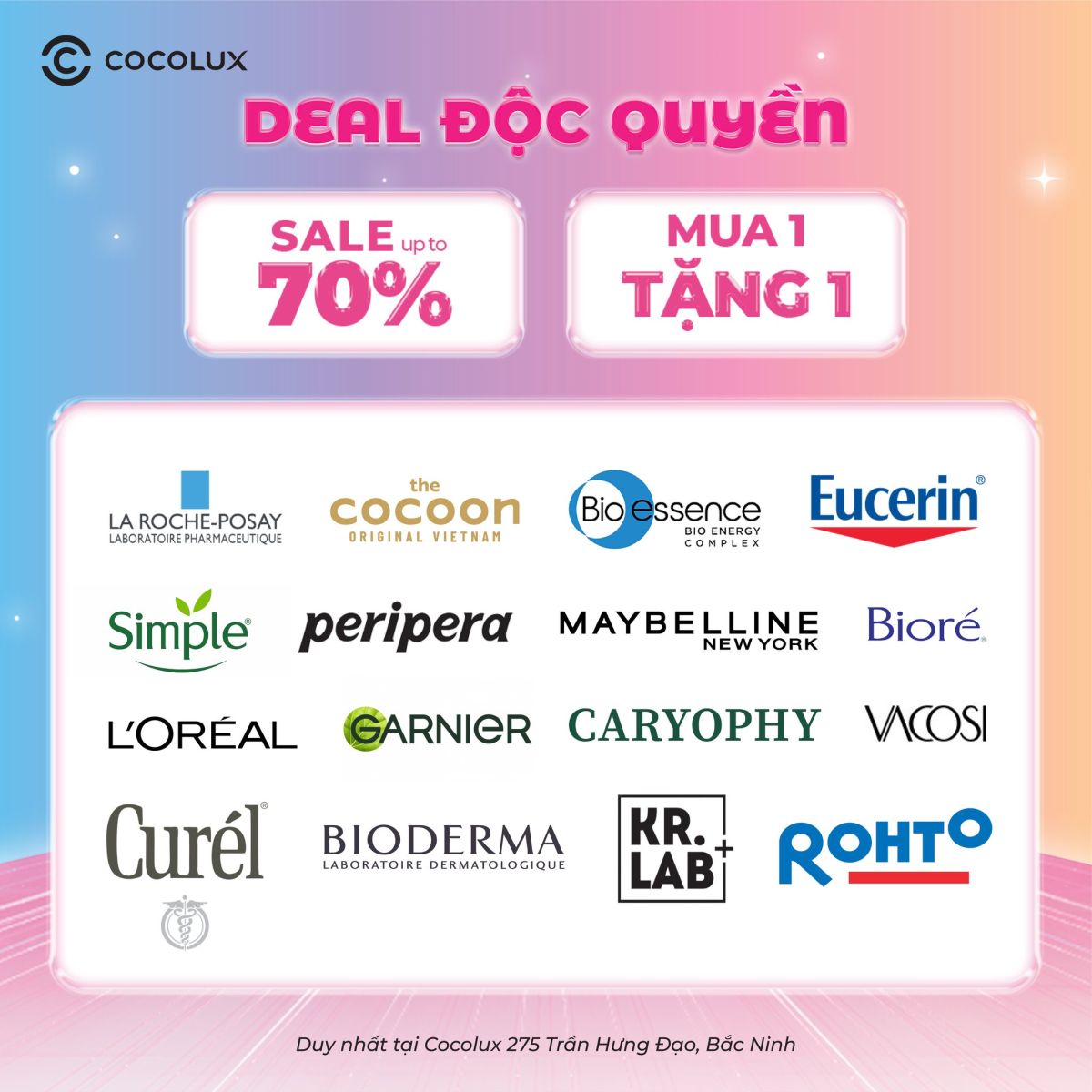 COCOLUX TƯNG BỪNG KHAI TRƯƠNG CƠ SỞ THỨ 17 TẠI 275 TRẦN HƯNG ĐẠO, BẮC ...