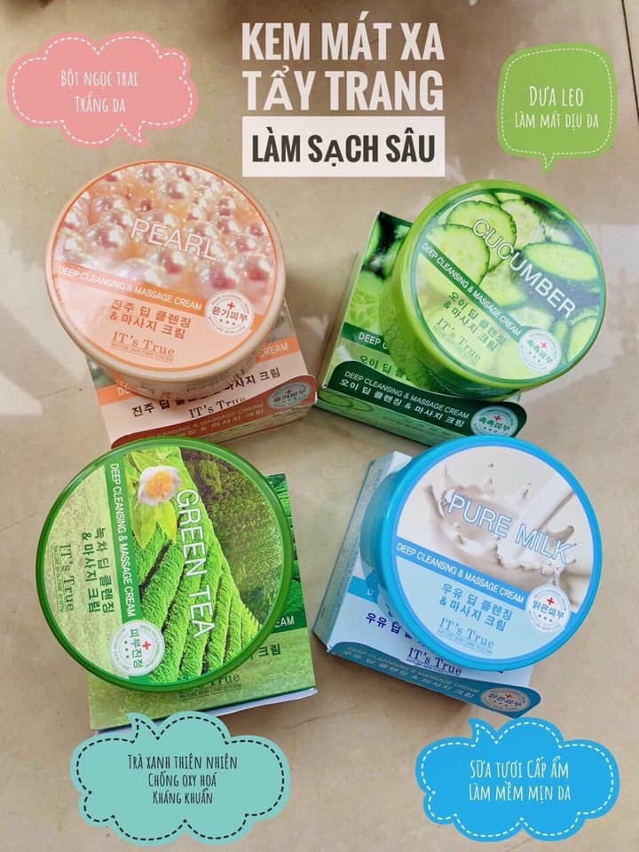 Kem tẩy trang Sạch Sâu Và Massage Cellio Green Tea