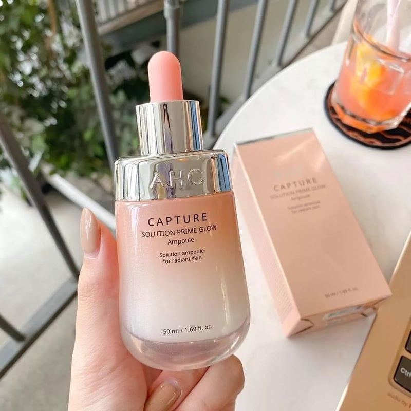 Tinh chất AHC Capture Solution Prime Glow Ampoule 50ml (Hồng) - Cocolux