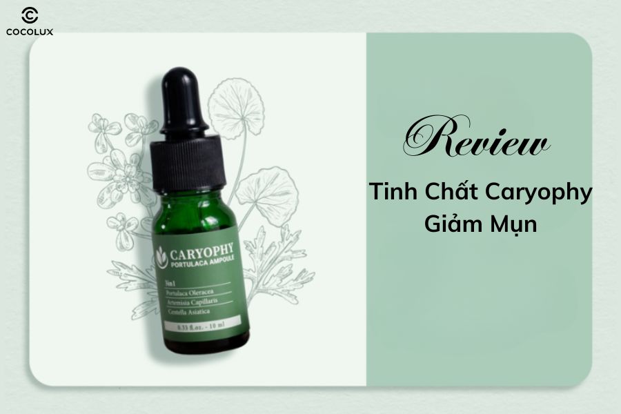 Review Tinh Chất Caryophy Portulaca Ampoule 3in1 Giảm Mụn