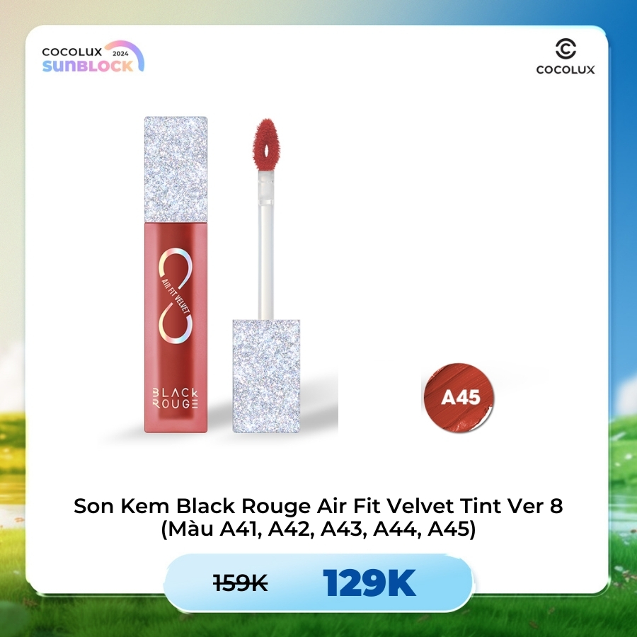 Son Kem Lì, Lên Màu Chuẩn Black Rouge Air Fit Velvet Tint 4.5g