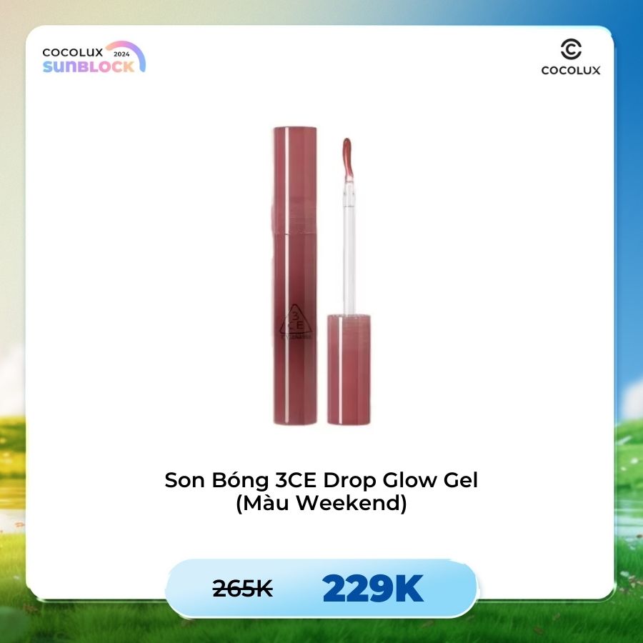 Son Bóng 3CE Drop Glow Gel