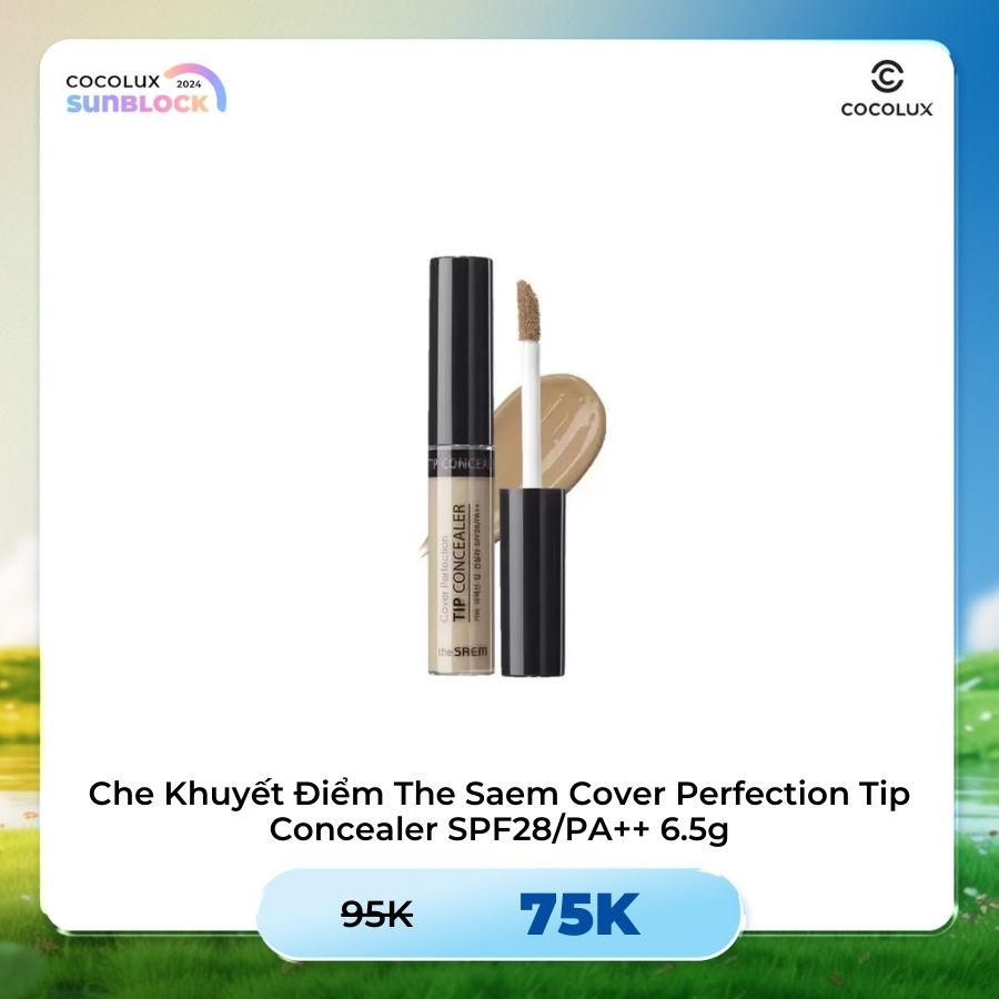 Kem Che Khuyết Điểm The Saem Cover Perfection Tip Concealer SPF28/PA++