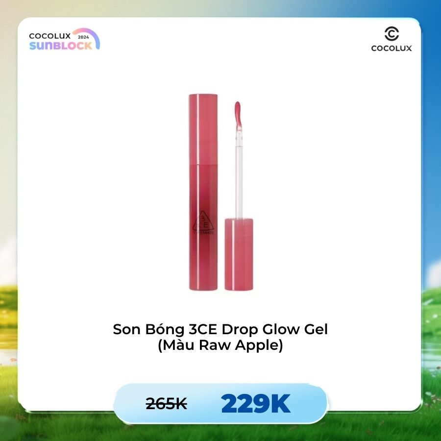 Son Bóng 3CE Drop Glow Gel