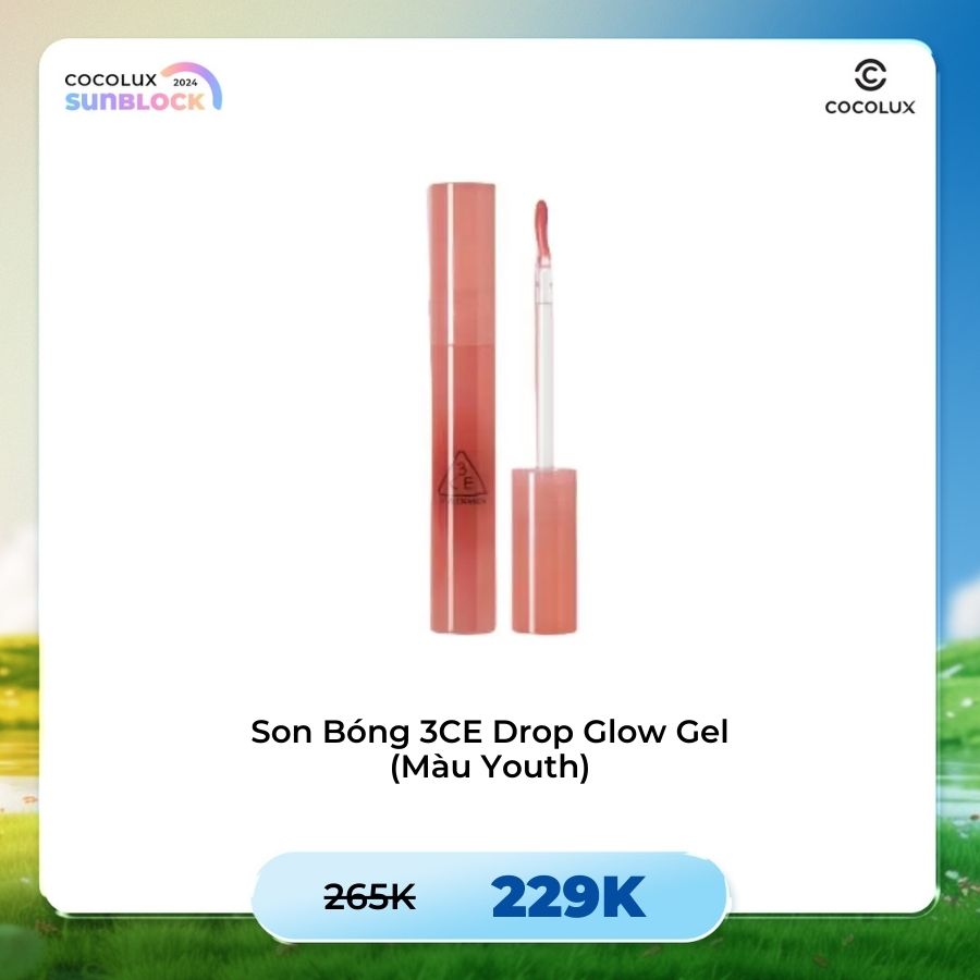 Son Bóng 3CE Drop Glow Gel