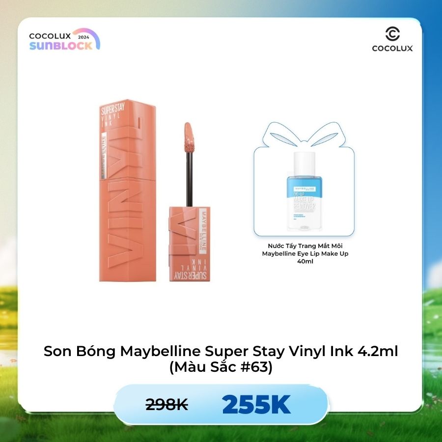 Son Bóng Maybelline Super Stay Vinyl Ink 4.2ml - Cocolux