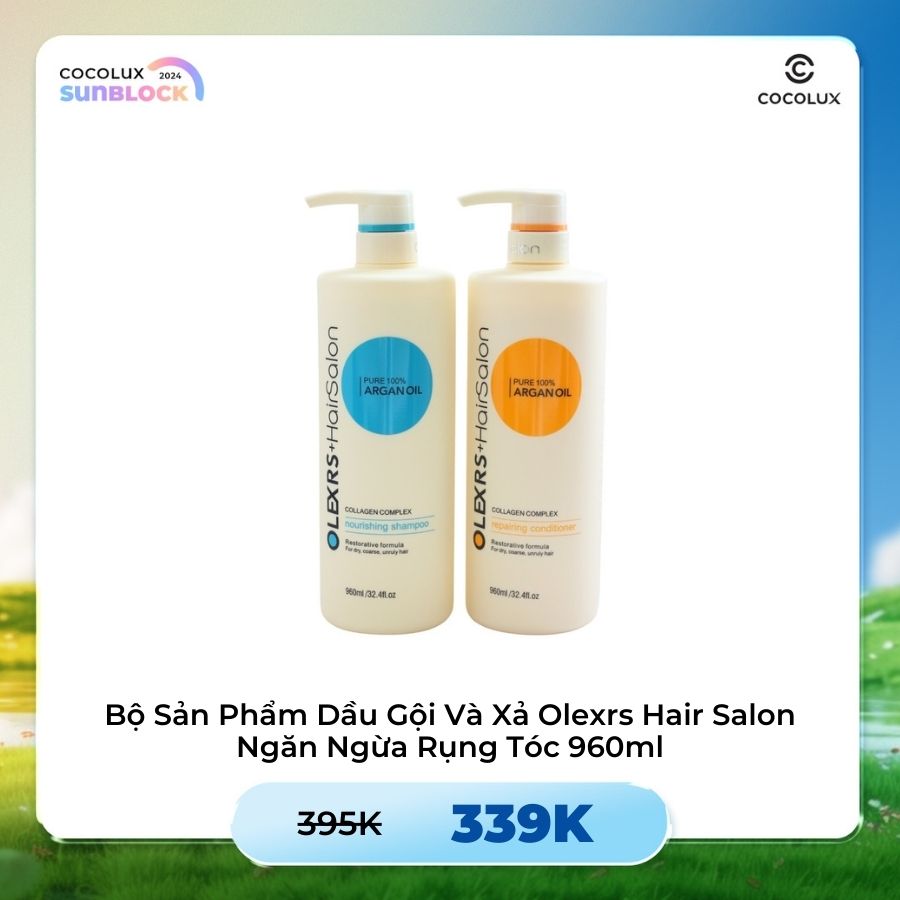 Review Bộ Sản Phẩm Dầu Gội Và Xả Olexrs Hair Salon Ngăn Ngừa Rụng Tóc