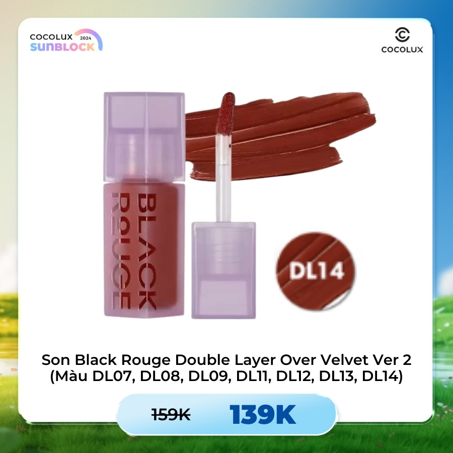 Son Kem Black Rouge Double Layer Over Velvet - DL01