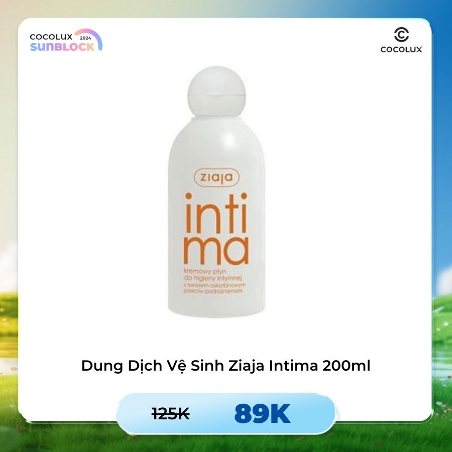 Dung dịch vệ sinh Ziaja Intima ngăn ngừa chống viêm