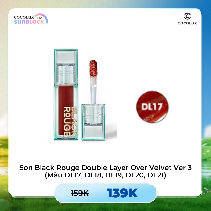 Son Kem Black Rouge Double Layer Over Velvet - DL01