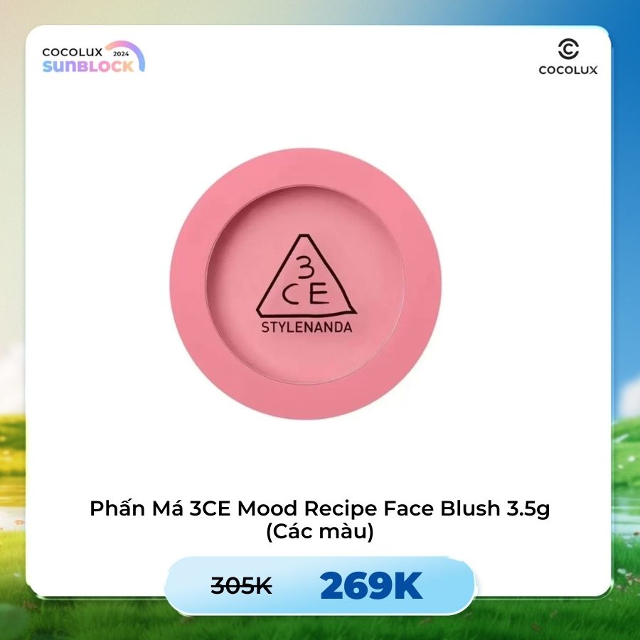 Phấn Má Hồng 3CE Mood Recipe Face Blush