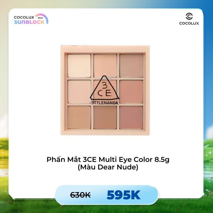 Bảng Phấn Mắt Trang Điểm 9 Ô 3CE Multi Eye Color Palette - Cocolux