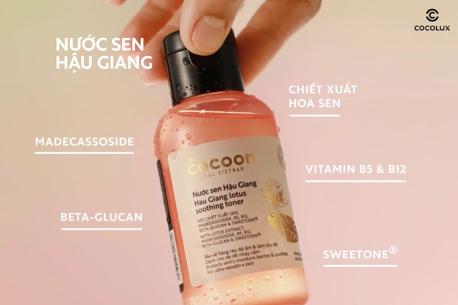 [Góc Review] Nước Hoa Hồng Cocoon Sen Hậu Giang Phục Hồi Da 310ml Chất ...