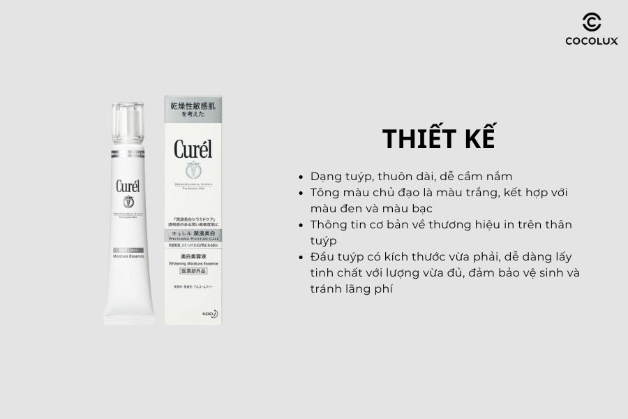Review Tinh Chất Curel Whitening Moisture Essence Dưỡng Ẩm Sáng Mịn 30g