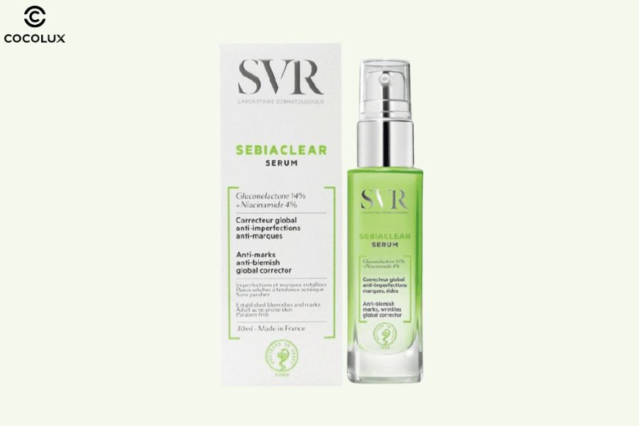 Review Serum SVR Sebiaclear làm giảm mụn thâm, mờ nám